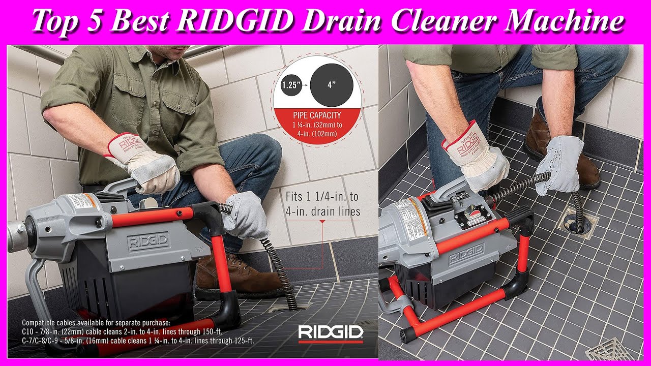 Top 5 RIDGID Drain Cleaner Machines That Actually DELIVER RESULTS - YouTube