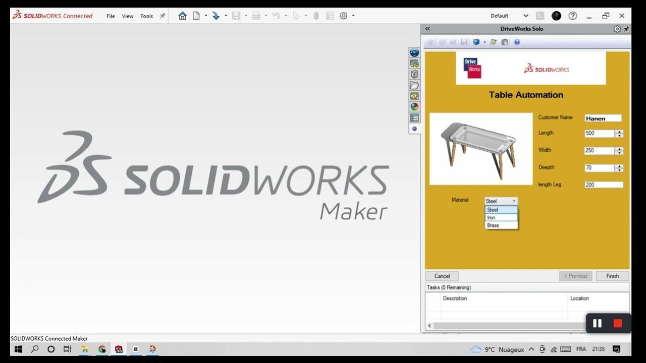 Automate SOLIDWORKS using DriveWorks Solo - YouTube
