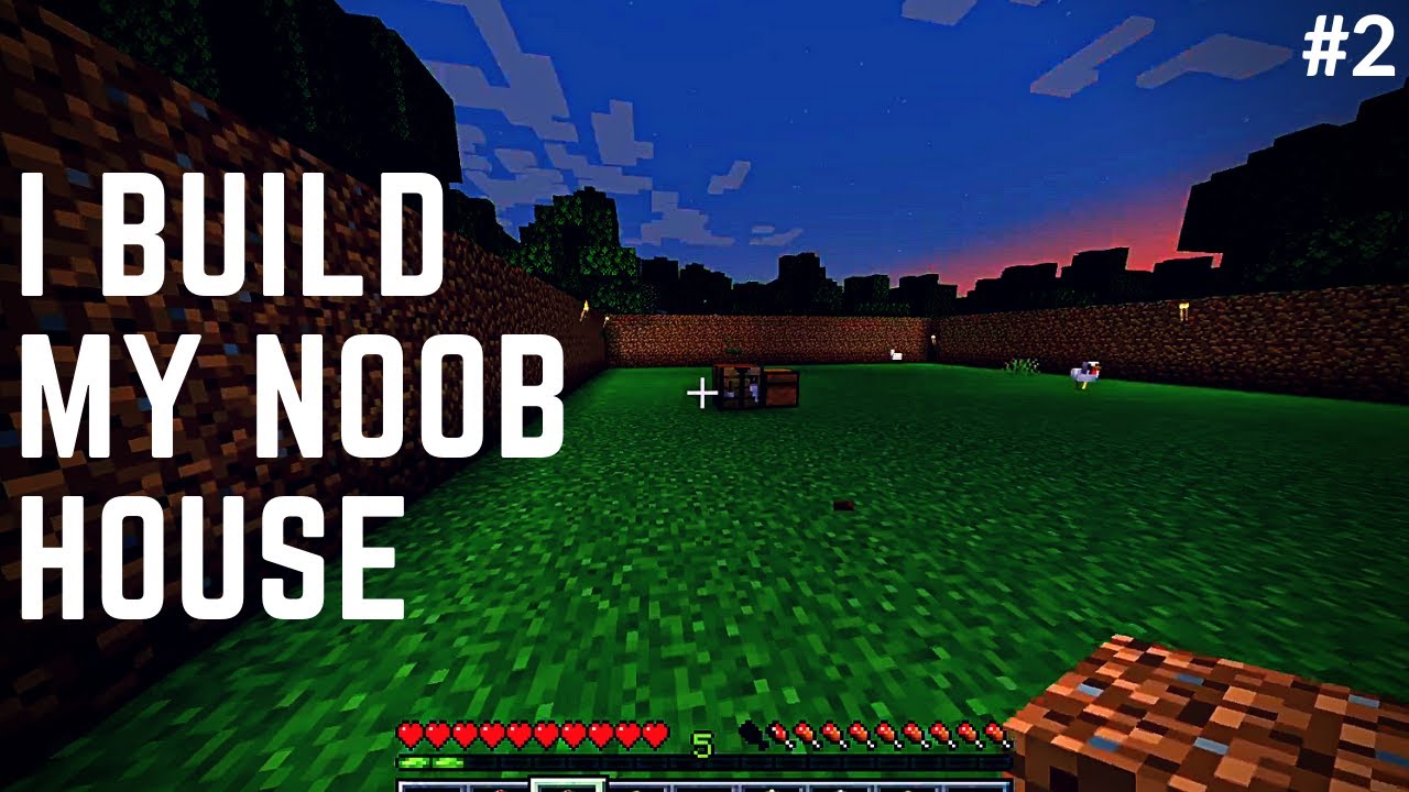 I Build My Noob House - Minecraft (#2)|HunainOp| - YouTube