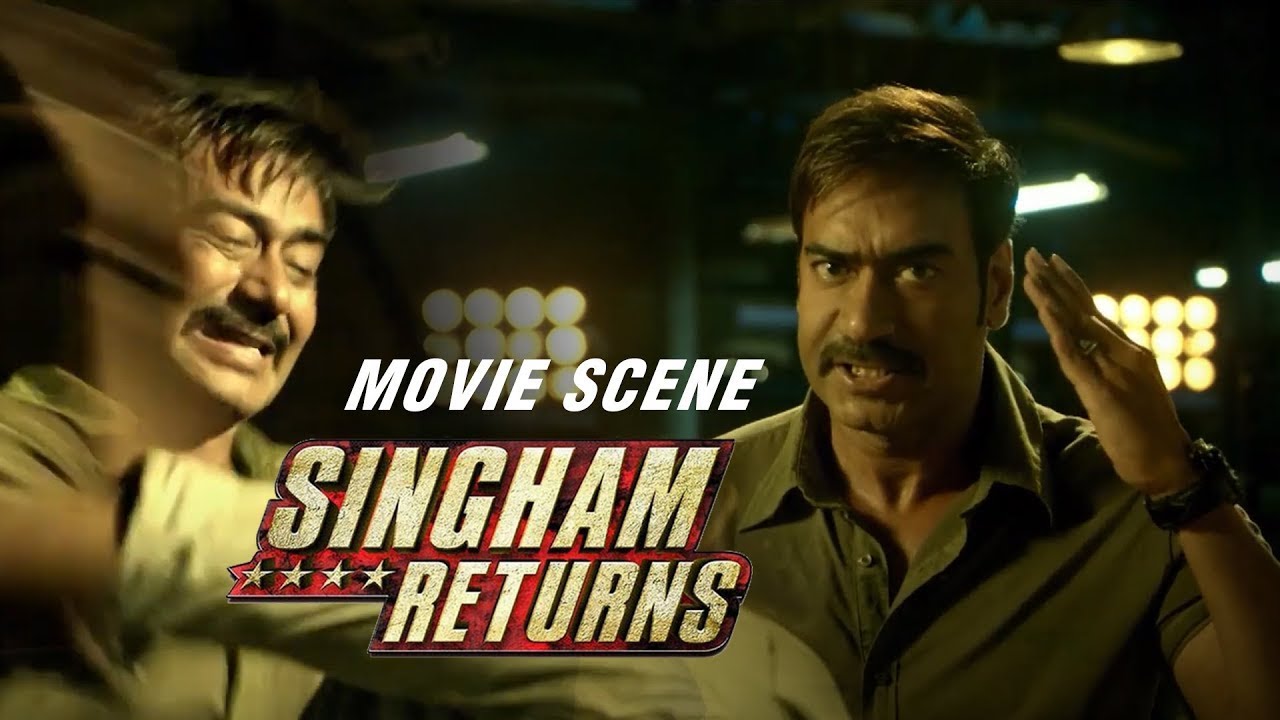 Singham Returns | Most Intense Scene 'Singham ka Panja' Ajay Devgn ...