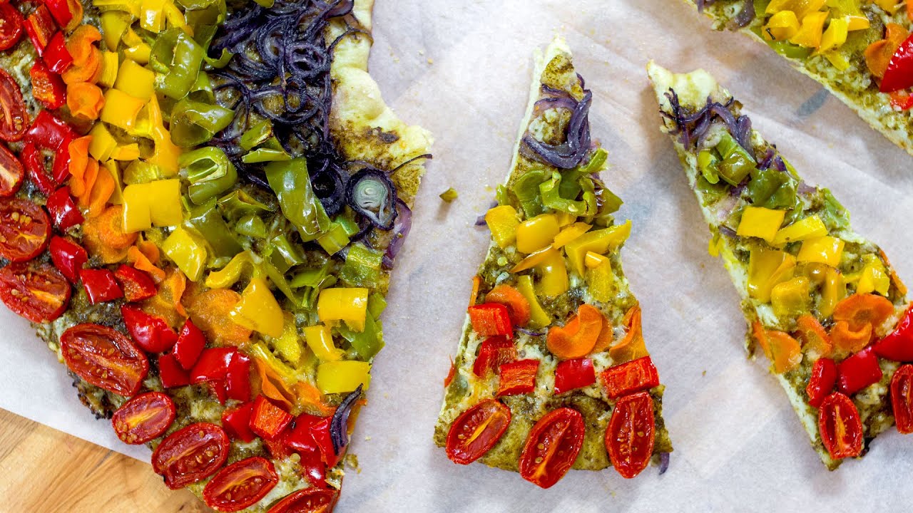 Pizza Rainbow | Ricetta facile - YouTube