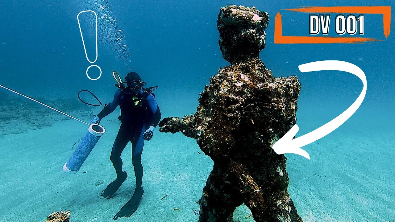 We Found a GIANT 10ft STATUE UNDERWATER While Scuba Diving! - YouTube