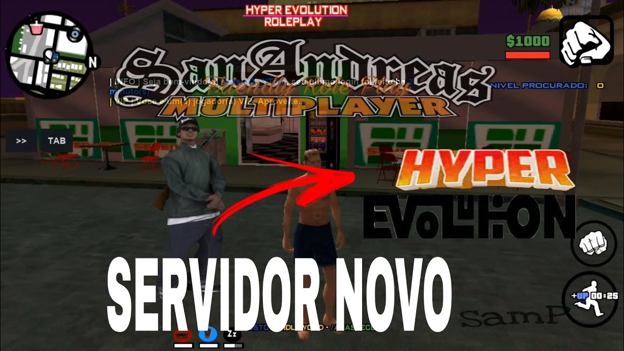 SERVIDOR NOVO TROPA!! HYPER EVOLUTION ROLEPLAY - YouTube