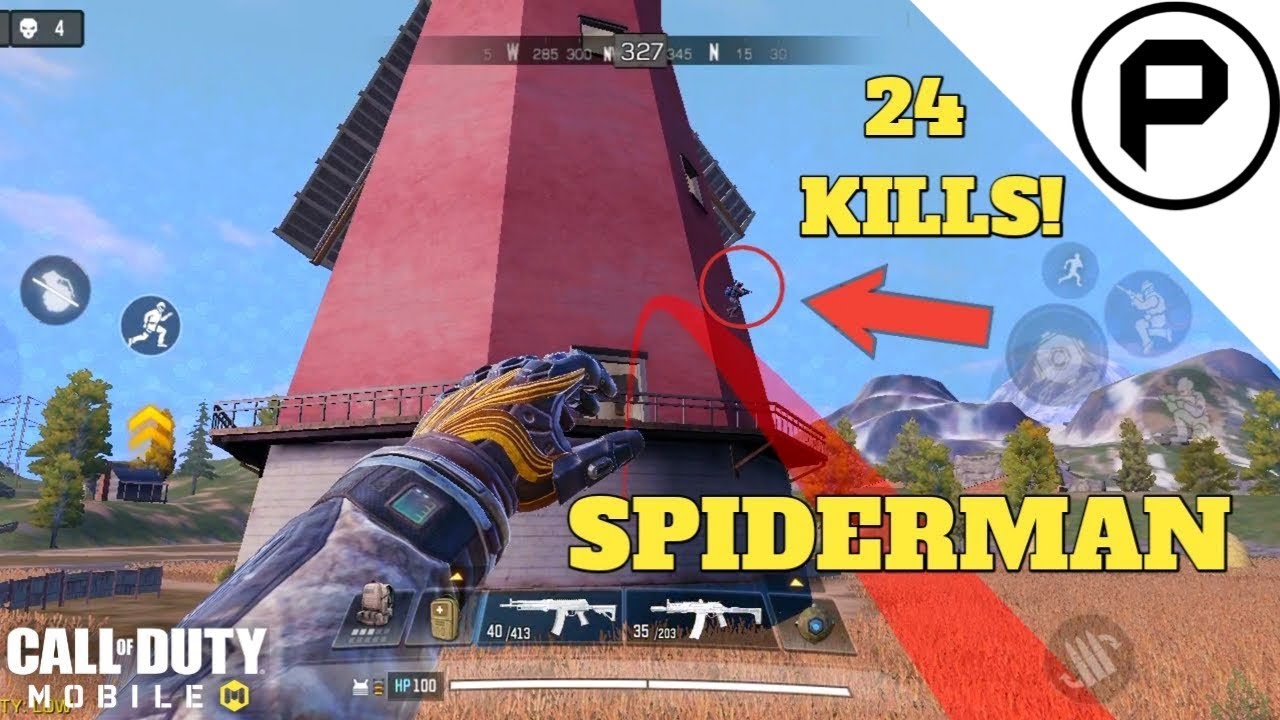 SPIDERMAN IN COD MOBILE BATTLE ROYALE | 24 KILLS | SOLO VS SQUAD | CALL ...