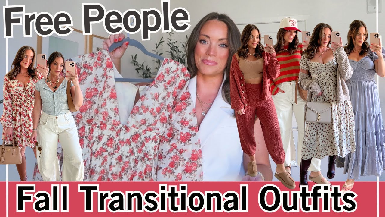 Free People Fall Transitional Outfits | Midsize Haul - YouTube