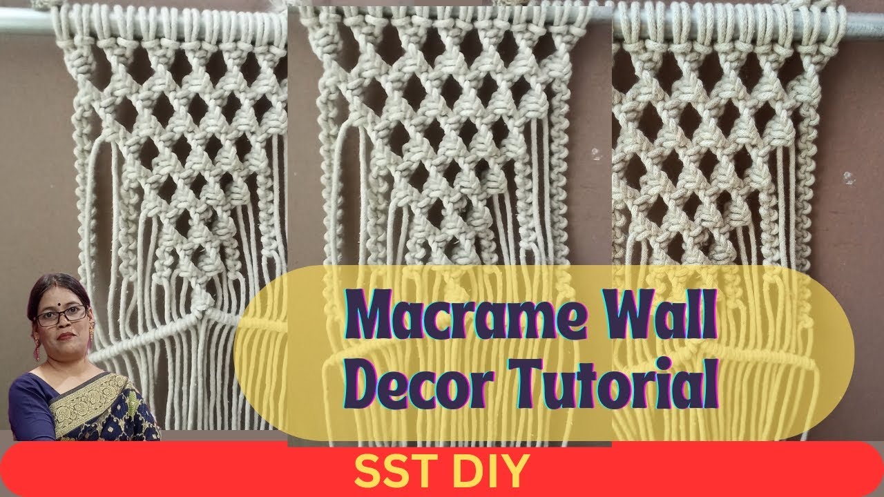 Macrame Wall Decor #videoyoutube #viralvideo #macramecreation # ...