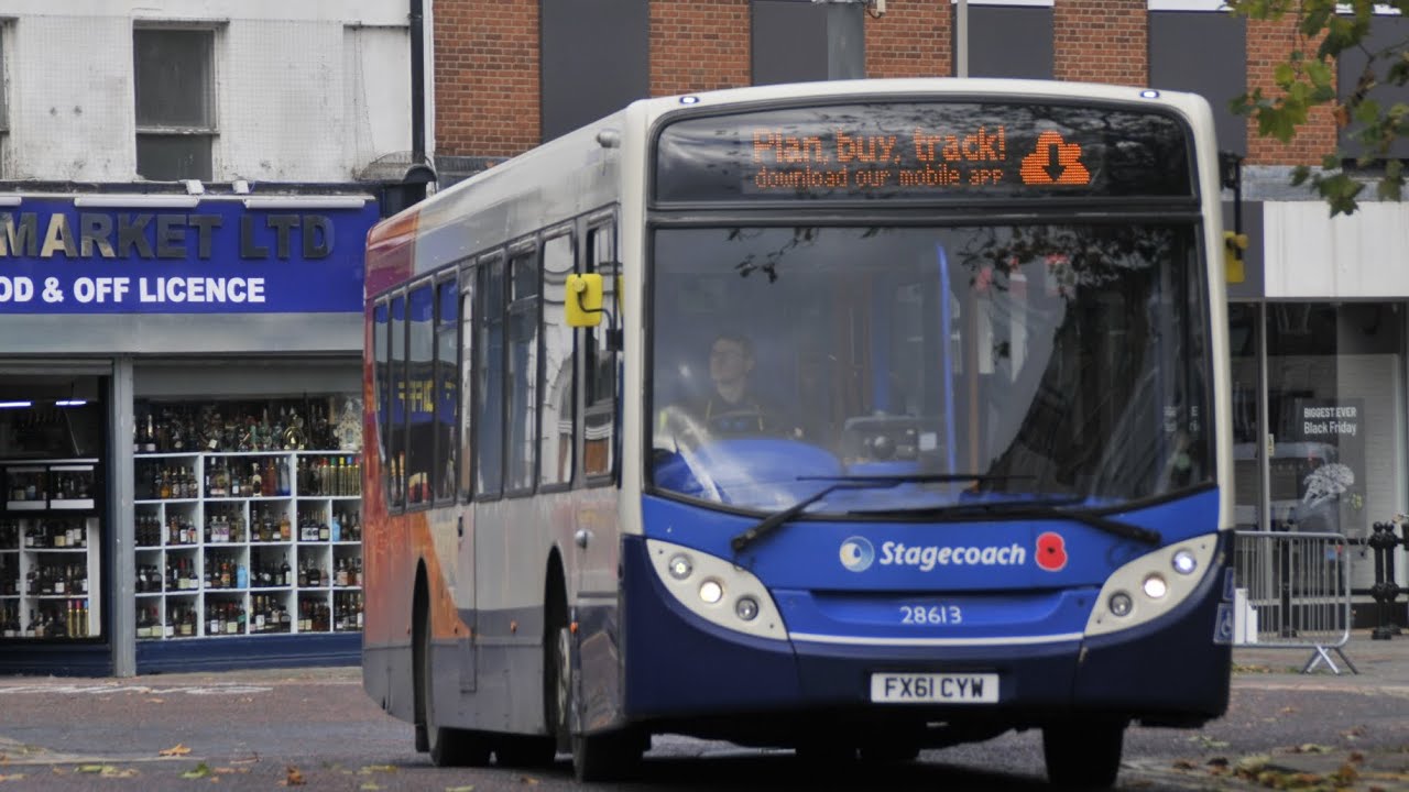 Stagecoach East Midlands 28614, a Scania K230UB ADL Enviro 300, A1 ...