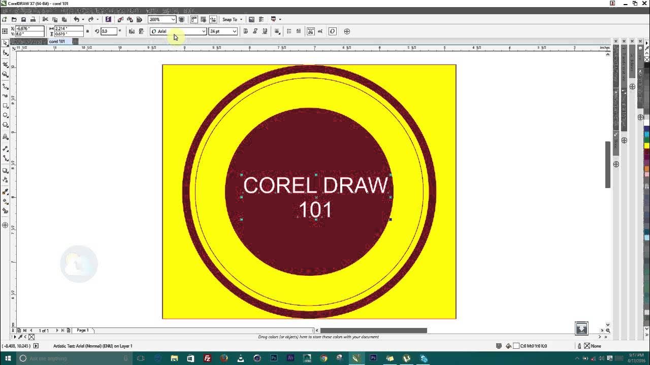 COREL DRAW TUTORIAL FOR BEGINNERS 101 - YouTube
