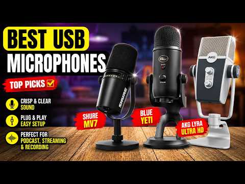 Best USB Microphone for Streaming on Amazon BUY RIGHT NOW | Shure MV7 vs Blue Yeti & More