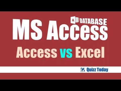 Difference between Access and Excel in Hindi - YouTube