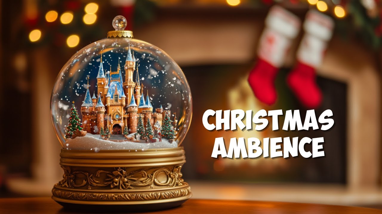 Disney Christmas Ambience By The Fireplace - Christmas Music & Ambience ...