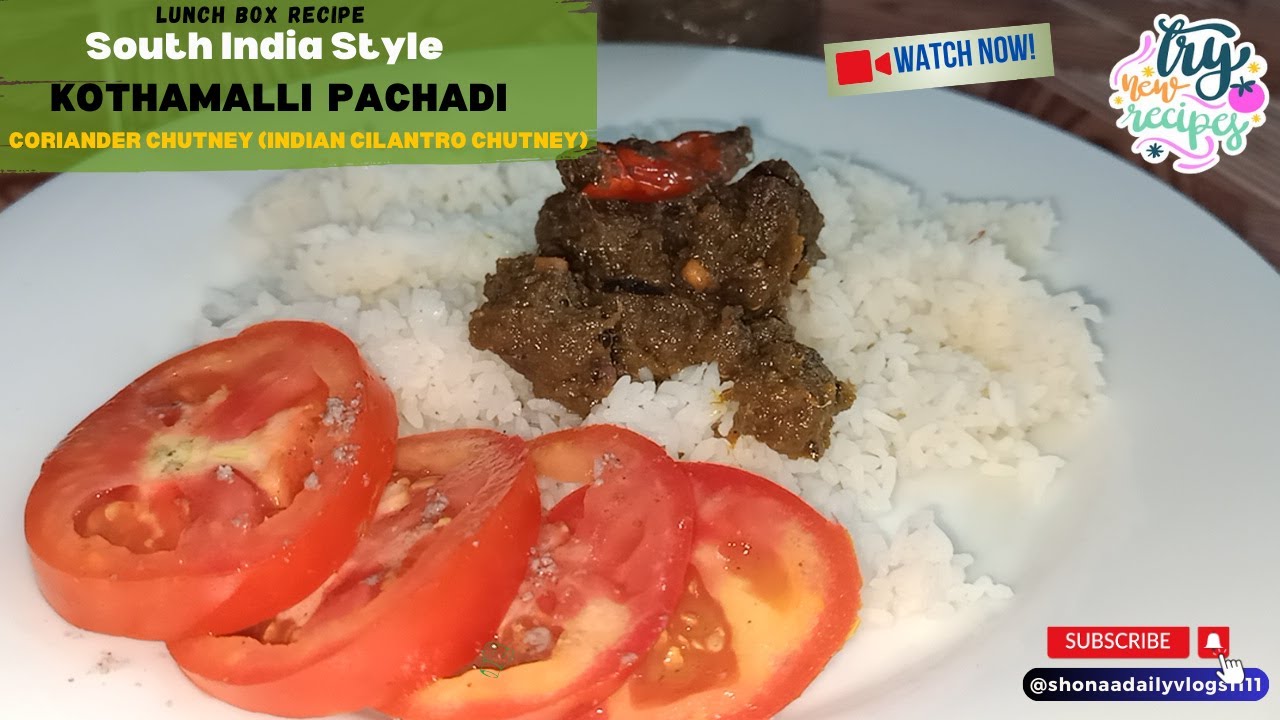 Coriander Chutney || Kothimira Pachadi – Cilantro Chutney - YouTube