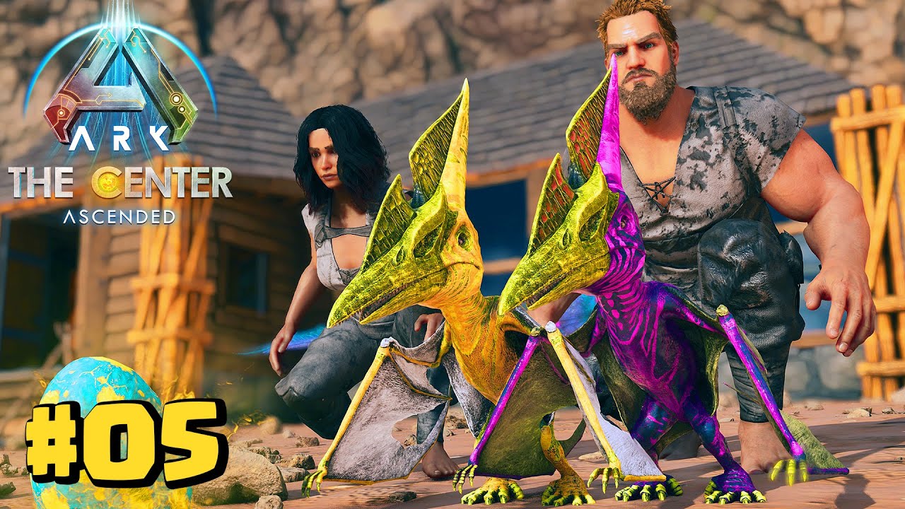 NOSSO PRIMEIROS FILHOTES! -MAPA THE CENTER em ARK: SURVIVAL ASCENDED ...