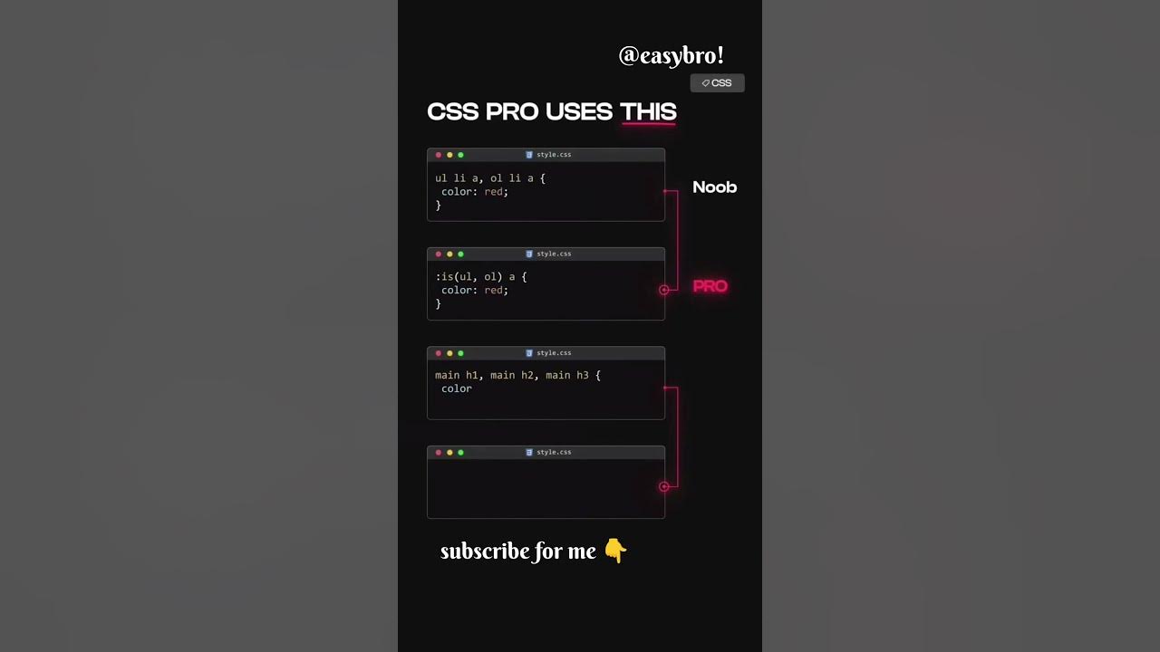 Css selectors | How pros do it #shorts - YouTube