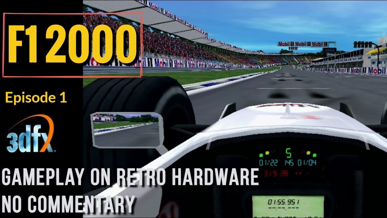 F1 2000 [Ep.1] - Retro PC Gameplay [3DFX Voodoo 3 2000 - AMD Duron 950 ...