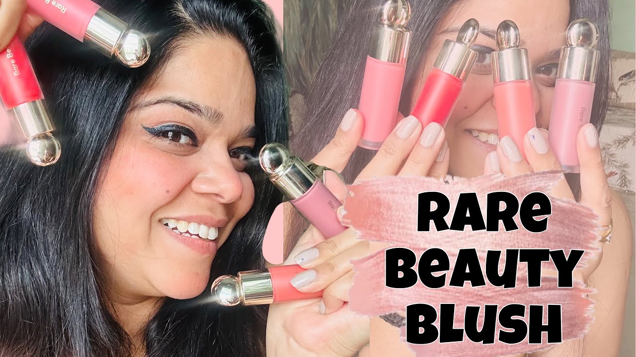 Rare beauty blush swatches | Rare beauty blush on Indian skin | Madhuri Sharma - YouTube