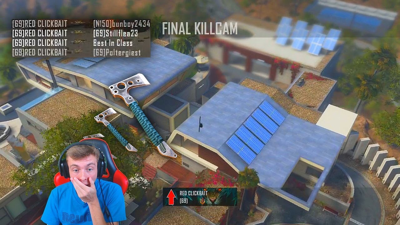 INSANE CROSS MAP TRICKSHOT ON BIG COD YOUTUBER! - YouTube