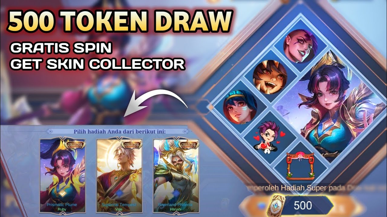 Draw Gratis Event Grand Collection MLBB Terbaru 500 Token Draw - Mobile ...