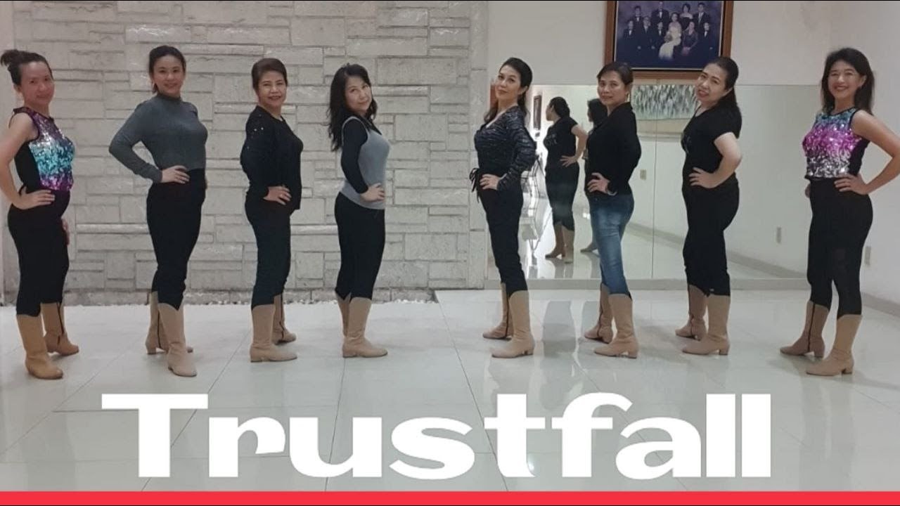 Trustfall Line Dance (demo & count) - YouTube