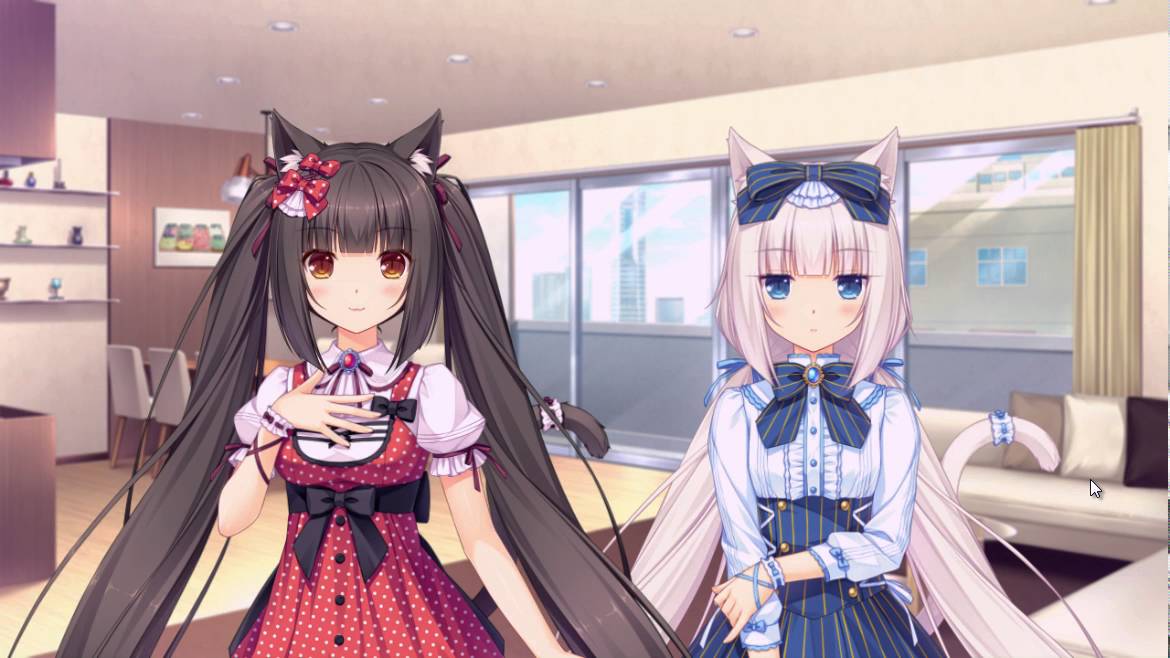 Let's Read Nekopara Vol.1 Part 1 - Kawaii Catgirls - YouTube