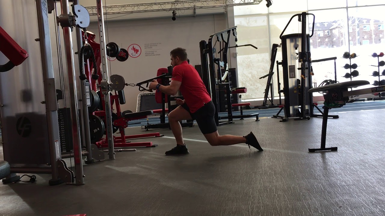 Half-Kneeling Single Arm Cable Row - YouTube