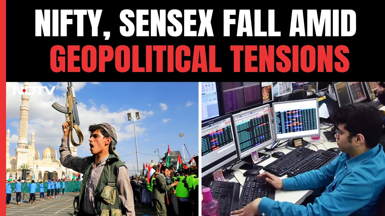 Geopolitical Tensions Hit Global And Indian Markets - YouTube