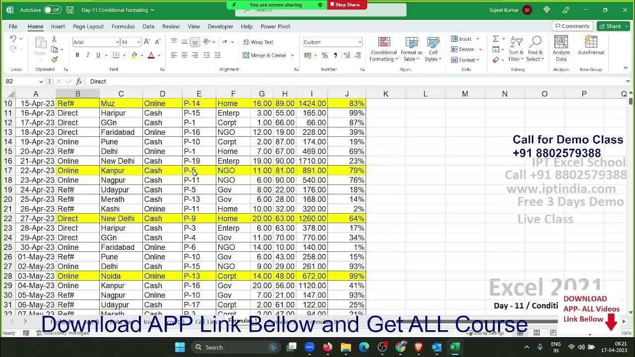 Advanced Excel Conditional Formatting In Hindi Youtube