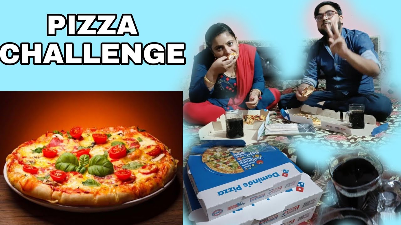 Domino's Pizza Eating Challenge 🍕🍕 - YouTube