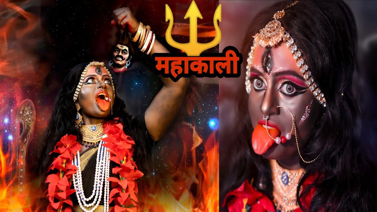 Maa kali makeup look || Mahakali makeup || महाकाली मेकअप | how to ...