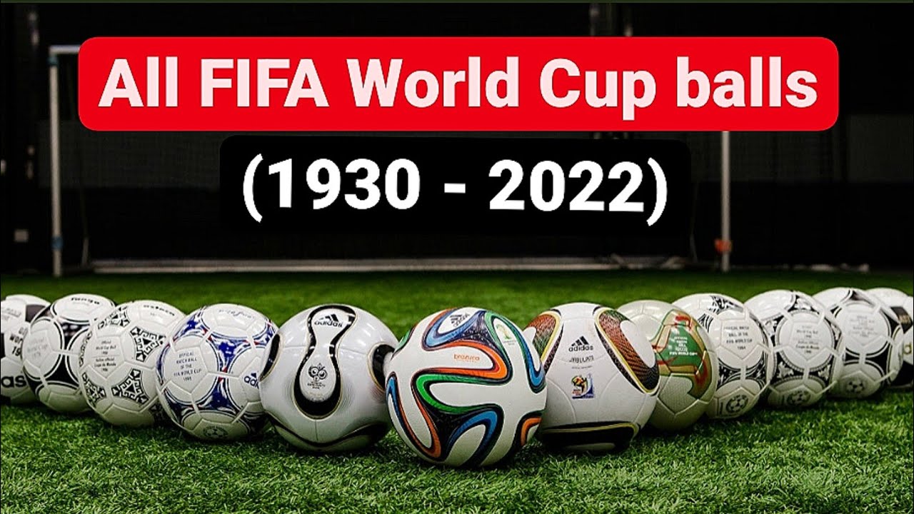 All Fifa World Cup balls (1930 - 2022) - YouTube