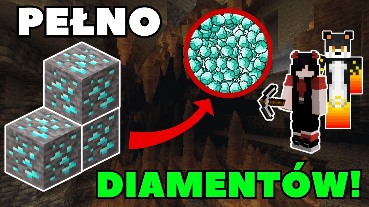 DIAMENTY NAS ZASYPAŁY ! - Minecraft z Dominiczką ! # 13 - YouTube