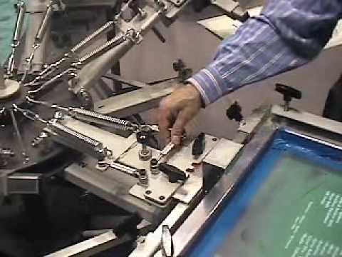 Lawson HD-MAX Manual Textile Screen Printing Press - YouTube