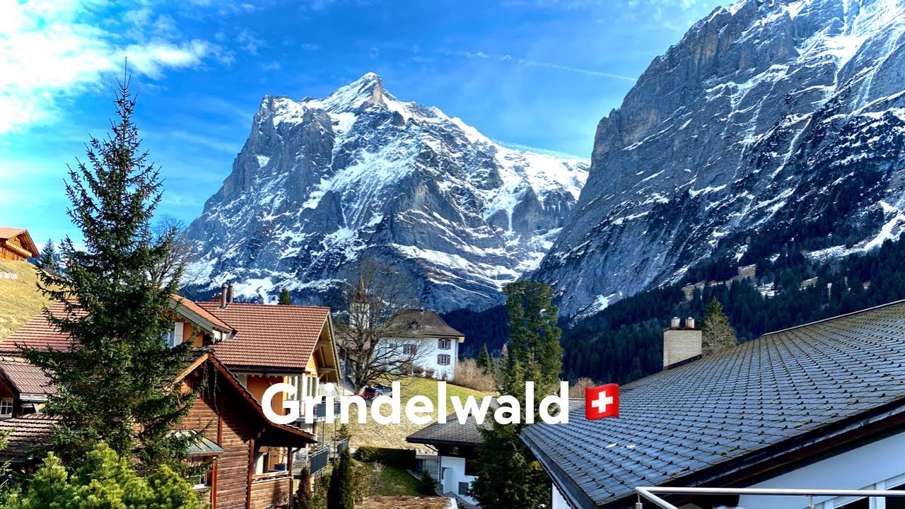 🇨🇭Grindelwald: walk on the paths of the wonderful Grindelwald 2024 4K ...