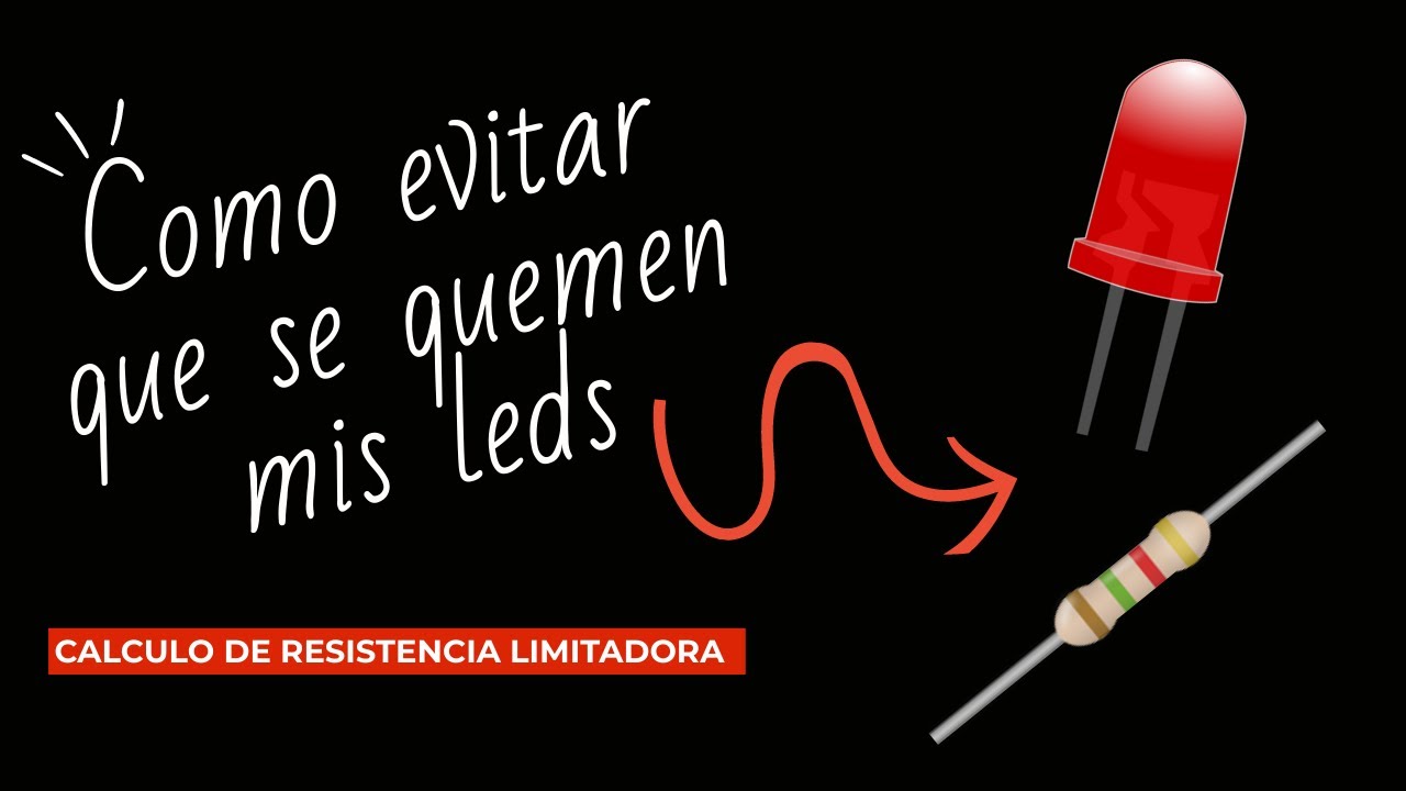Como calcular la resistencia de los LEDs - YouTube