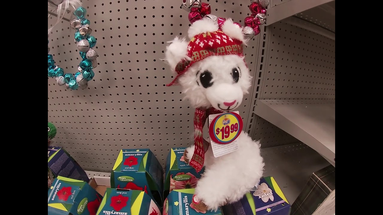 Left Over Christmas Llama Animatronic at Rite Aid - YouTube