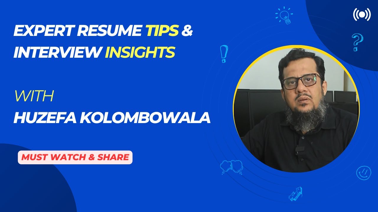 How to Boost Your Career in IT | Expert Resume Tips & Interview Insights with #HuzefaKolombowala ...