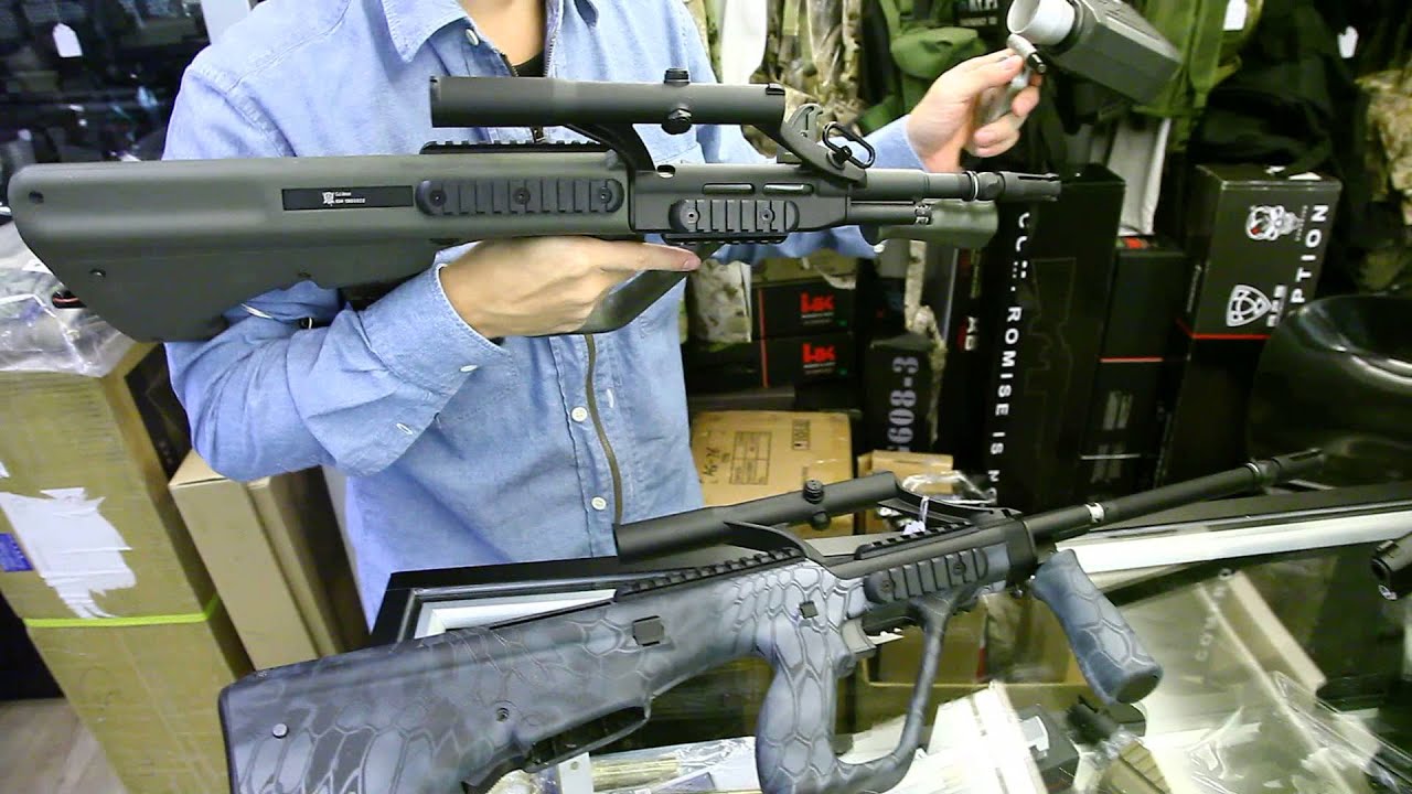 APS AUG Kryptek Typhon & AUG Para review CRW-airsoft.com - YouTube