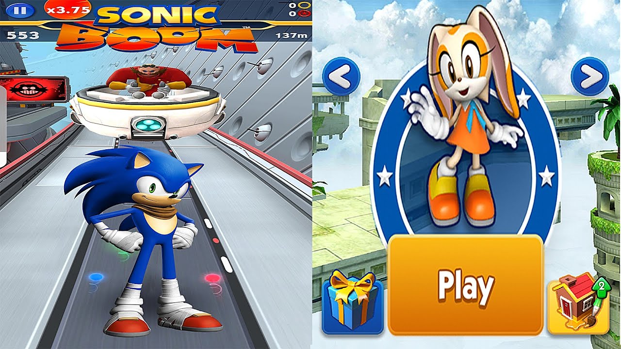 Sonic hit Eggman vs Sonic Cream - Sonic Boom vs Sonic Dash | New ...
