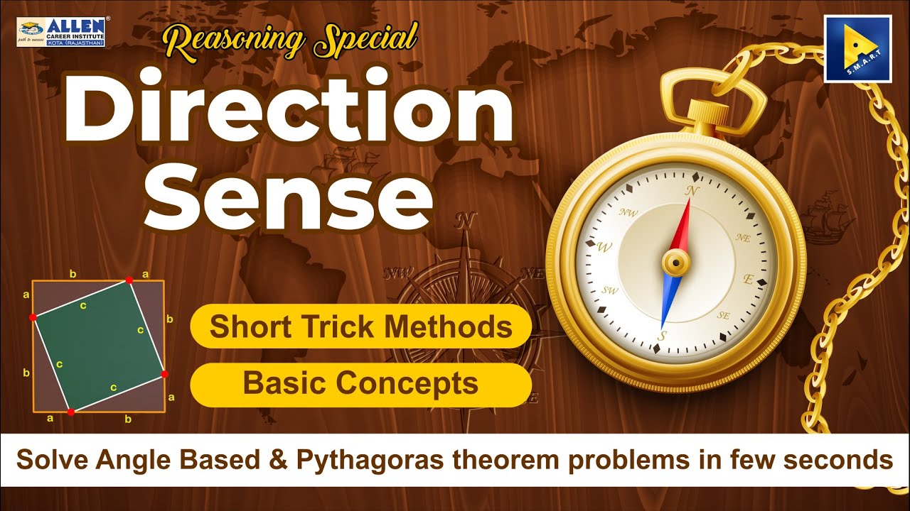 Direction Sense Tricks | Reasoning Tricks and Shortcuts | Episode - 01 ...