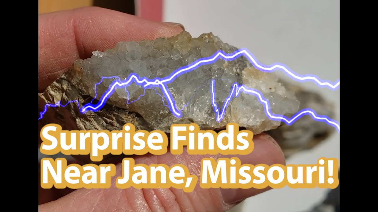 Druzy Quartz Crystals Near Jane Missouri - YouTube