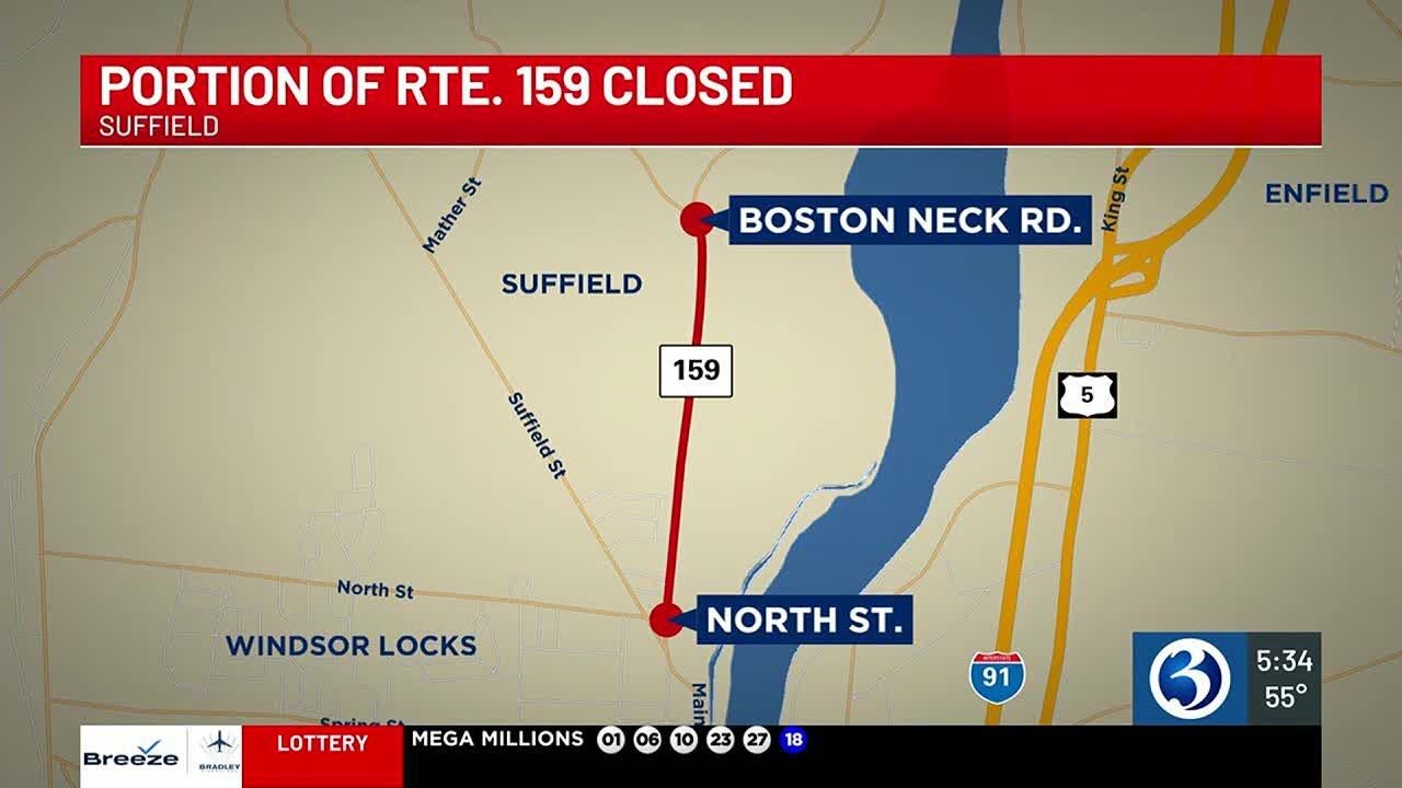 BREAKING; Ammonia leak closes road in Suffield - YouTube