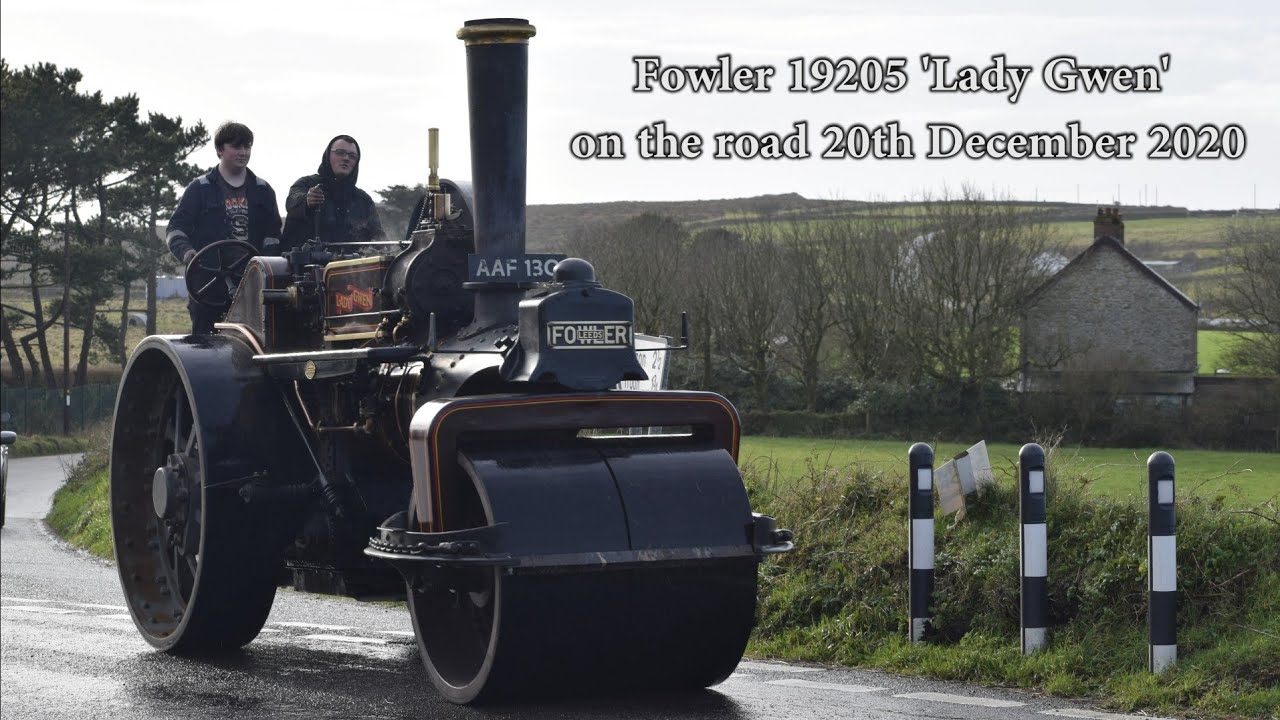 Fowler steam roller no. 19205 'Lady Gwen' on the road - 20th December ...