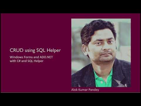 CRUD using SQL Helper - YouTube
