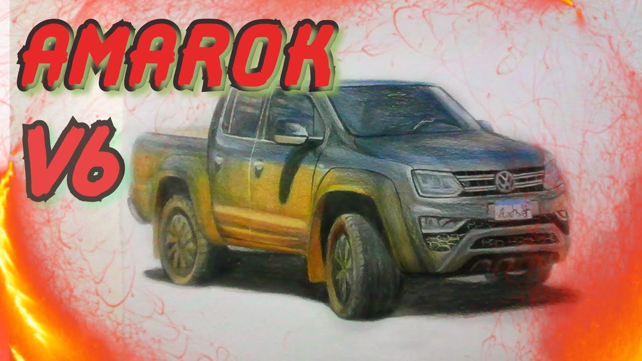 AMAROK V6 DE 258CV 2021 - DESENHO REALISTA - Passo a Passo - Speed ...