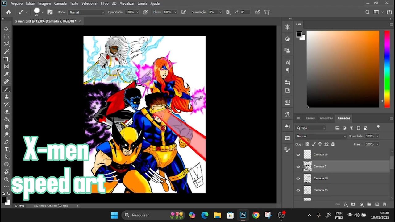 X-Men speed art - YouTube