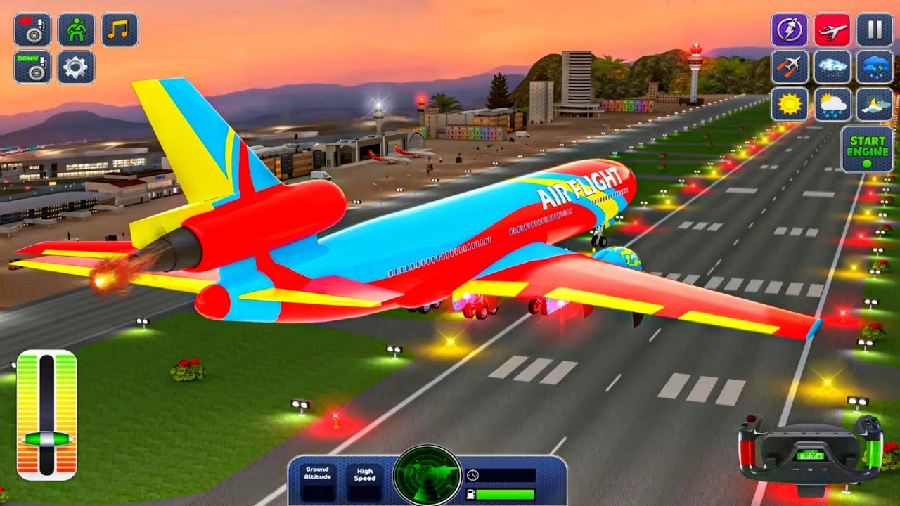 Aeroplane Flying 3D Simulator - Real Pilot Boeing 777 Emergency Landing ...