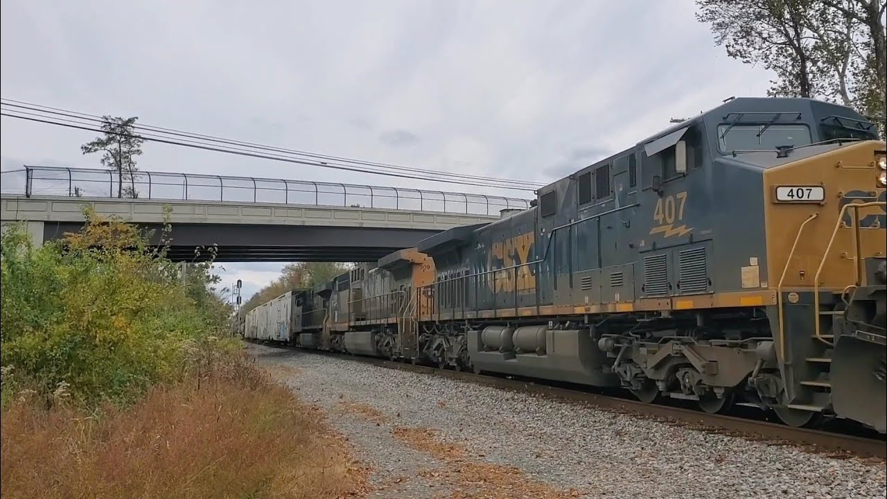 CSX M372 at 2 different locations 10/26/24 - YouTube