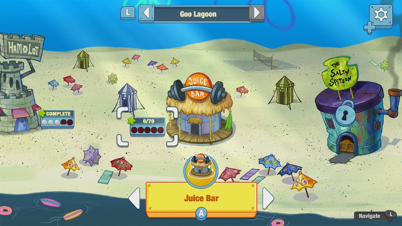 SpongeBob: Krusty Cook-Off - Goo Lagoon: Juice Bar - Level 10 [Nintendo ...