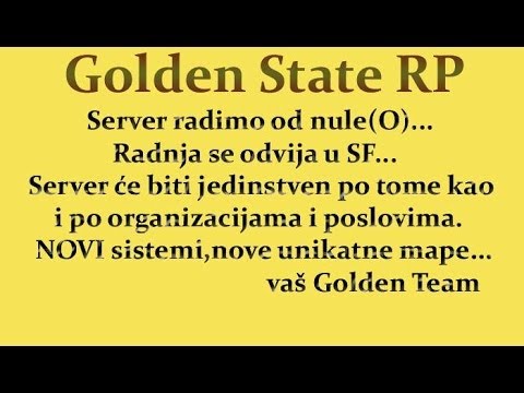 Golden State RP #1 Prezentacija sistema Register/Login - YouTube