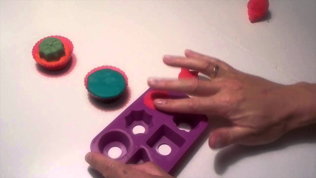 Play Doh Making muffins with play dough clay Funny Kids Club - YouTube